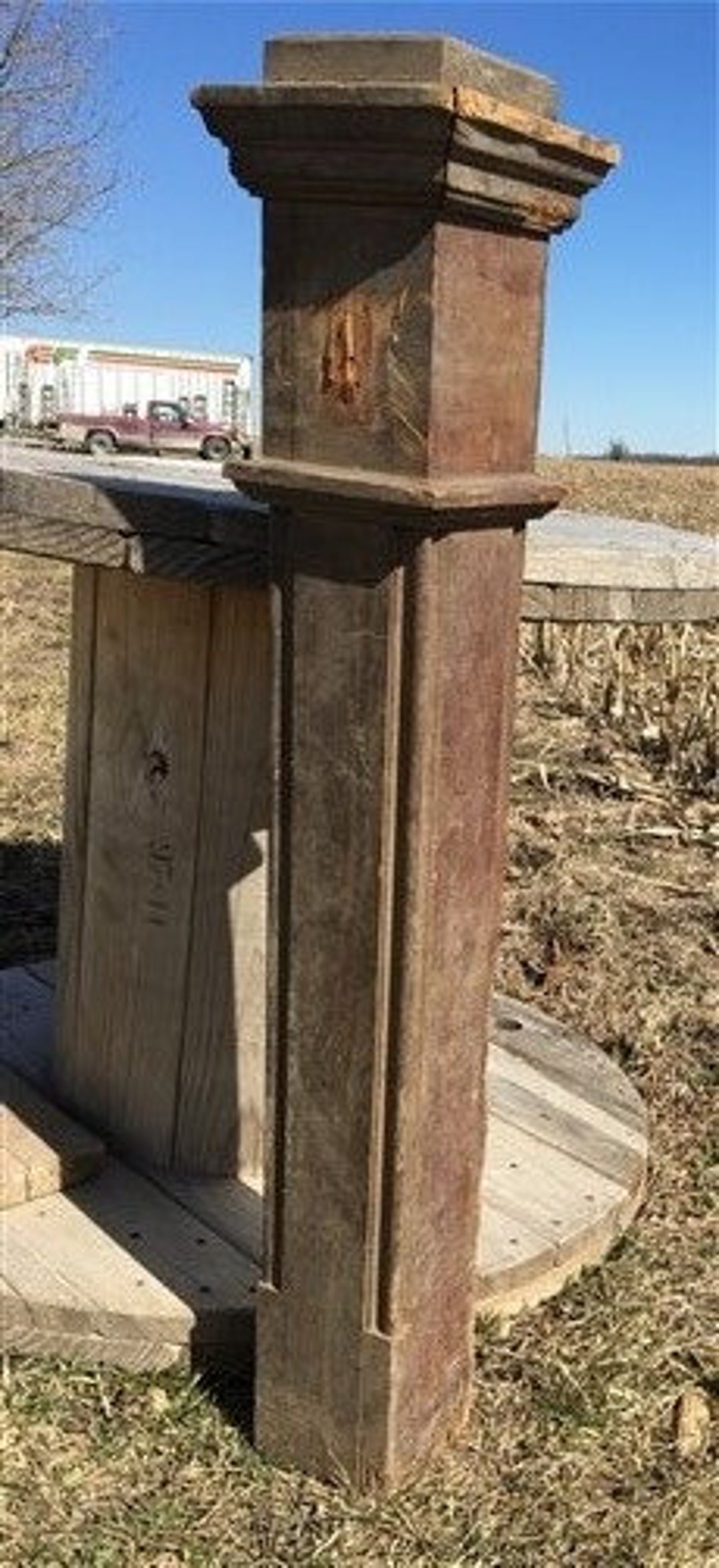 Newel Post Porch Column Wood Architectural Salvage Repurpose - Etsy Sweden