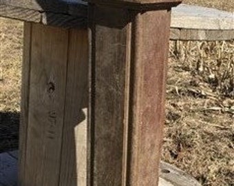 Newel Post Porch Column Wood Architectural Salvage Repurpose | Etsy