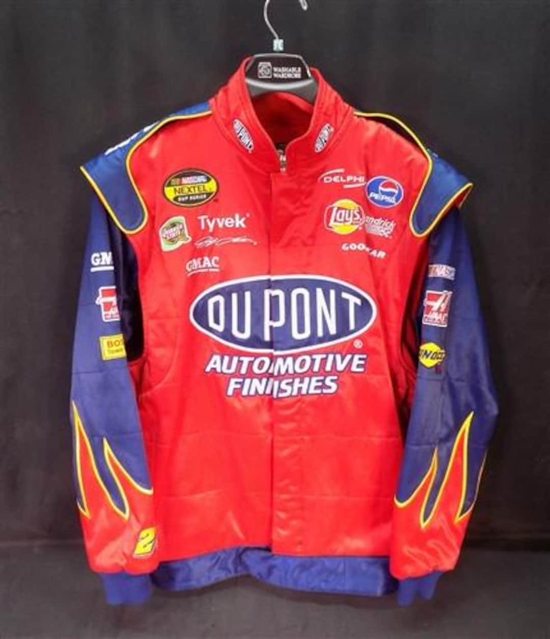 Jeff Gordon 24 Dupont Nascar Racing Jacket Mens X Flame Red Chase ...