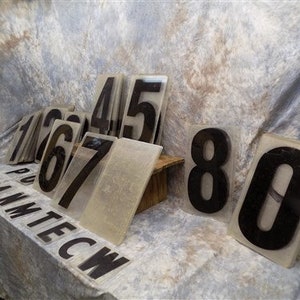18 X 10.5 Inch Plastic Numbers Readerboard Sign Marquee Neon Arts ...