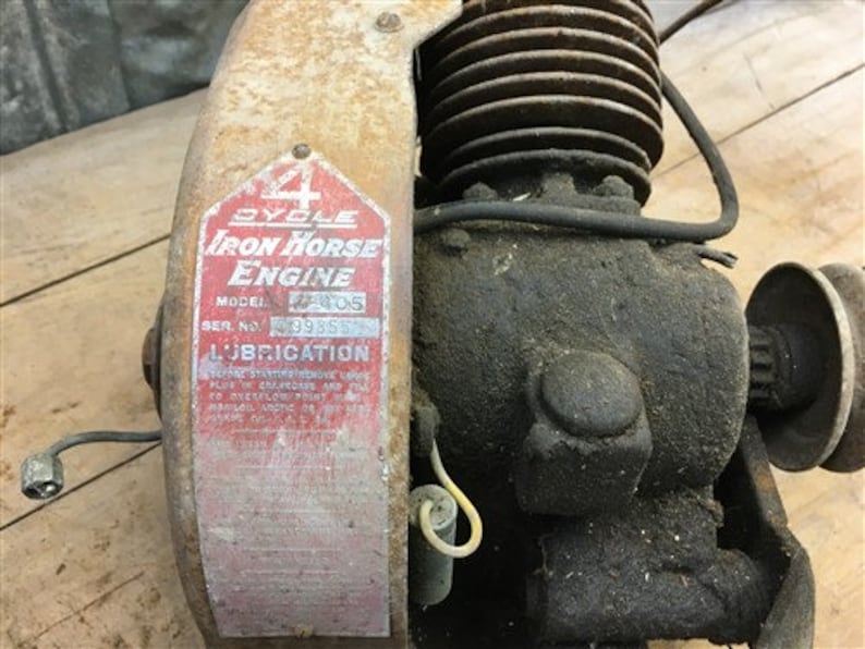 1929 Iron Horse Washing Machine Motor, Vintage Hit and Miss Gas Engine ...