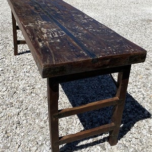 Rustic Folding Table Vintage Dining Room Table Kitchen - Etsy