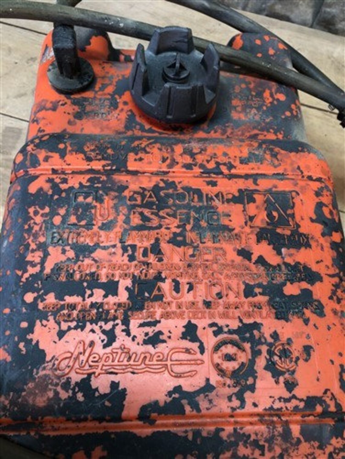 3 Gallon Neptune Gasoline Gas Fuel Tank, Outboard Boat Motor Fuel ...