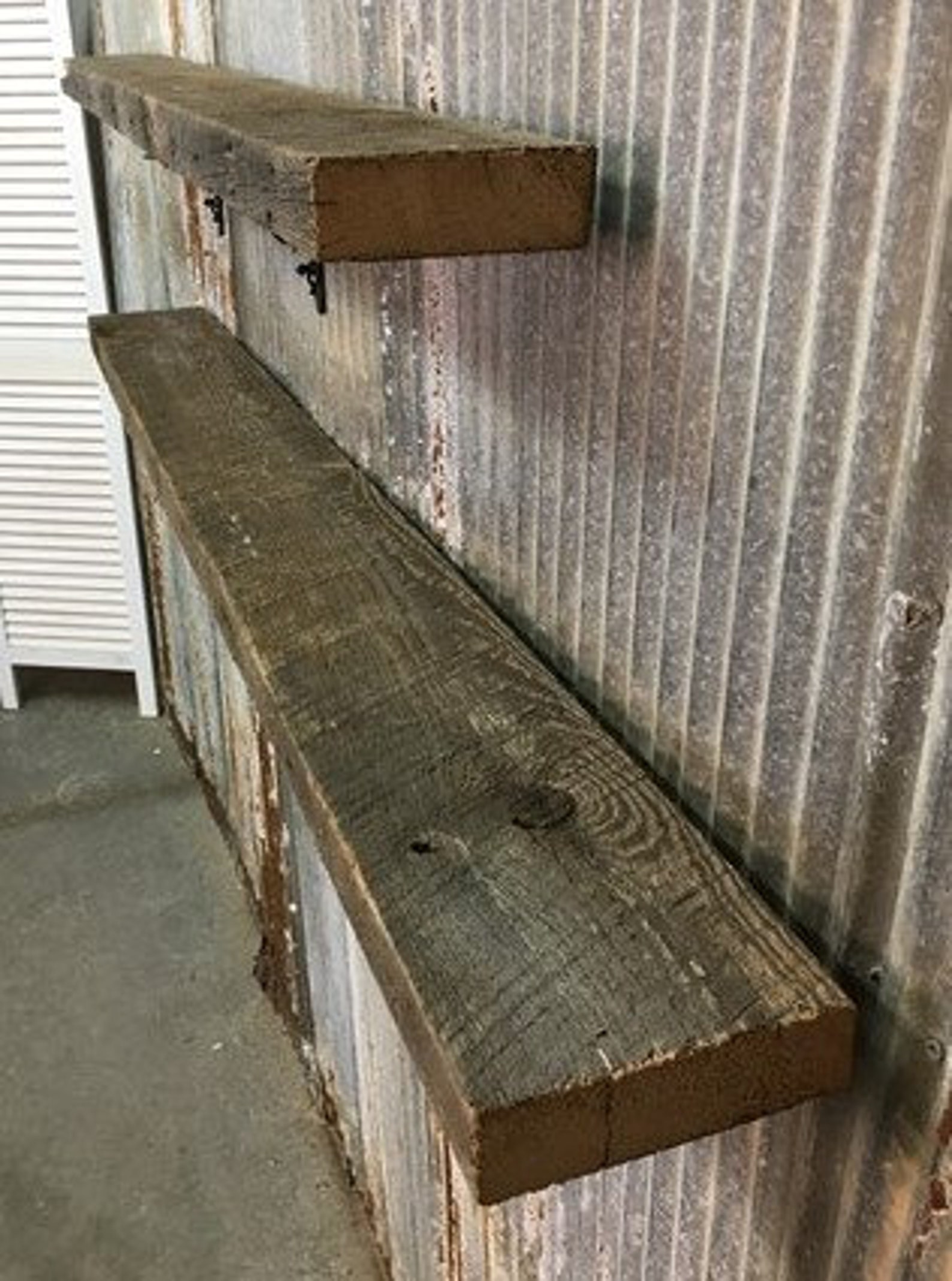 2 Floating Shelves Pine 2x6 Wood Fireplace Mantel Wall - Etsy