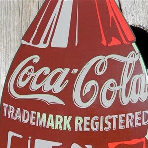 Coca Cola Trademark Registered Sign, Porcelain Metal Sign, Advertising ...