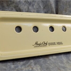 Stove Panel Magic Chef Quick Meal Part Porcelain Metal Vintage ...