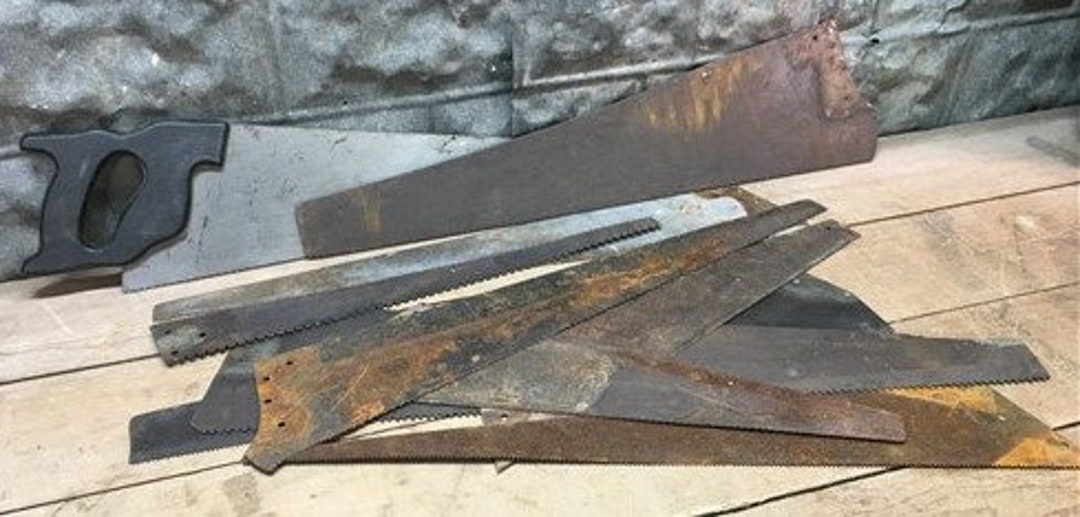 10 Hand Saw Blades for Folk Art Painting One Man Cross Cut Rustic ...