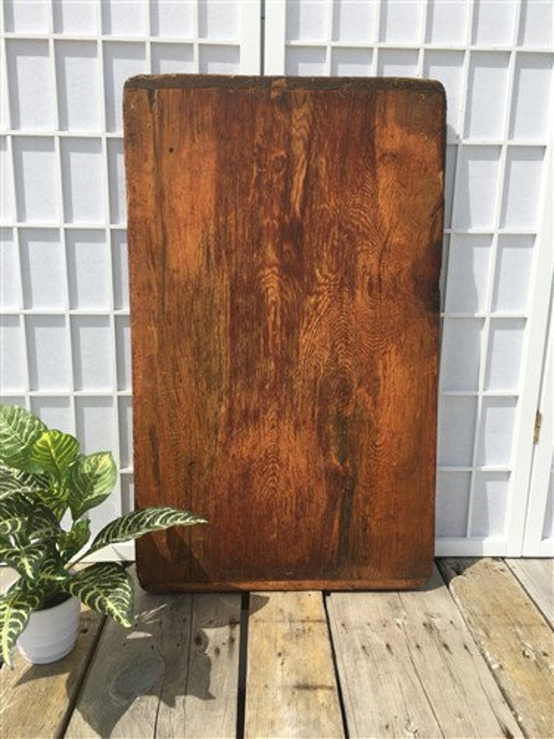 XL Vintage Turkish Bread Board, Wood Bread Board, Charcuterie Cheese ...
