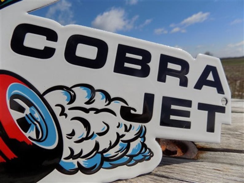 Cobra Jet Sign Metal Porcelain Sign Advertising Sign Ford - Etsy