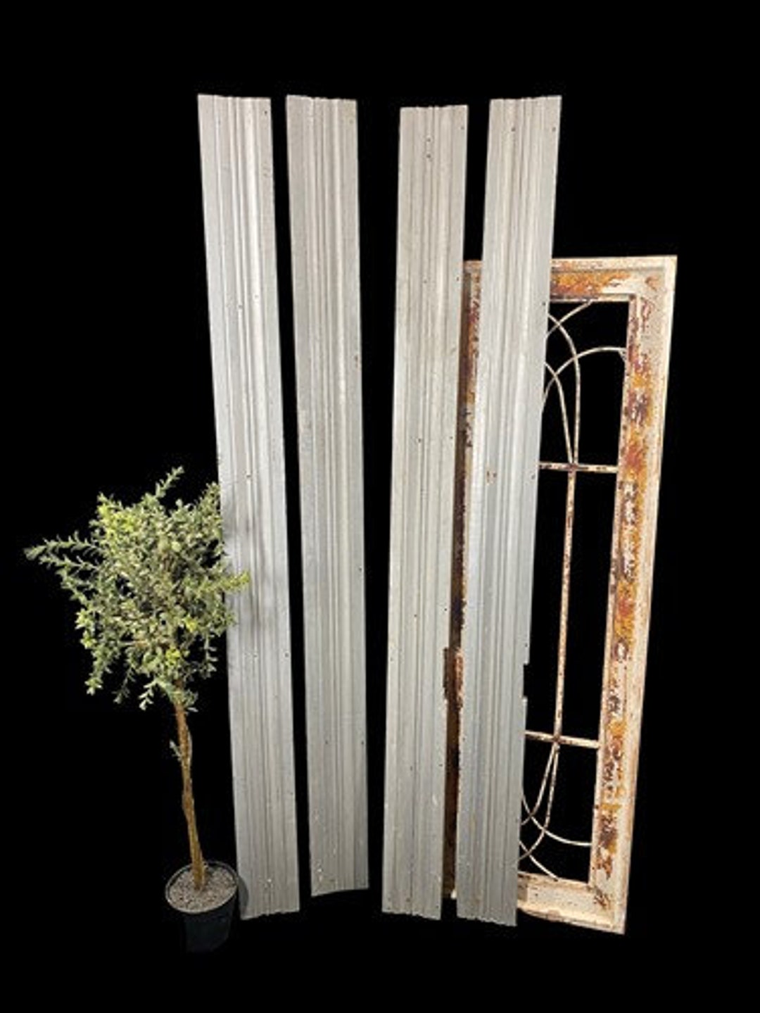 4 Wood Trim Pieces, Architectural Salvage, Reclaimed Vintage Wood ...