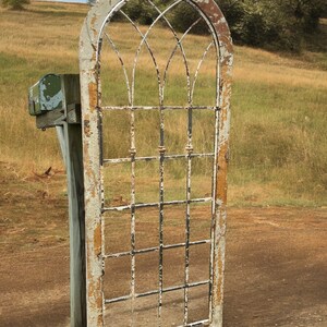 Large Wood Metal Architectural Window Wall Decor, Arched Church Window ...