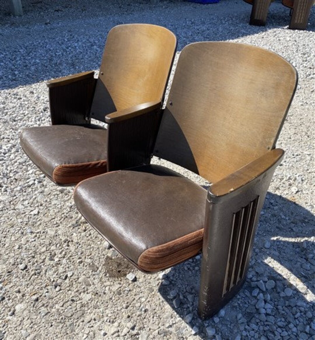 2 Padded Folding Theater Seats Auditorium Theatre Seat - Etsy