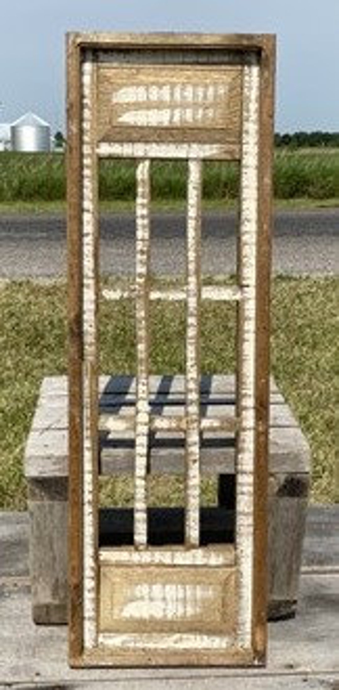 Brown Double Panel Rectangular Wood Window, Wooden Decorative Panel ...