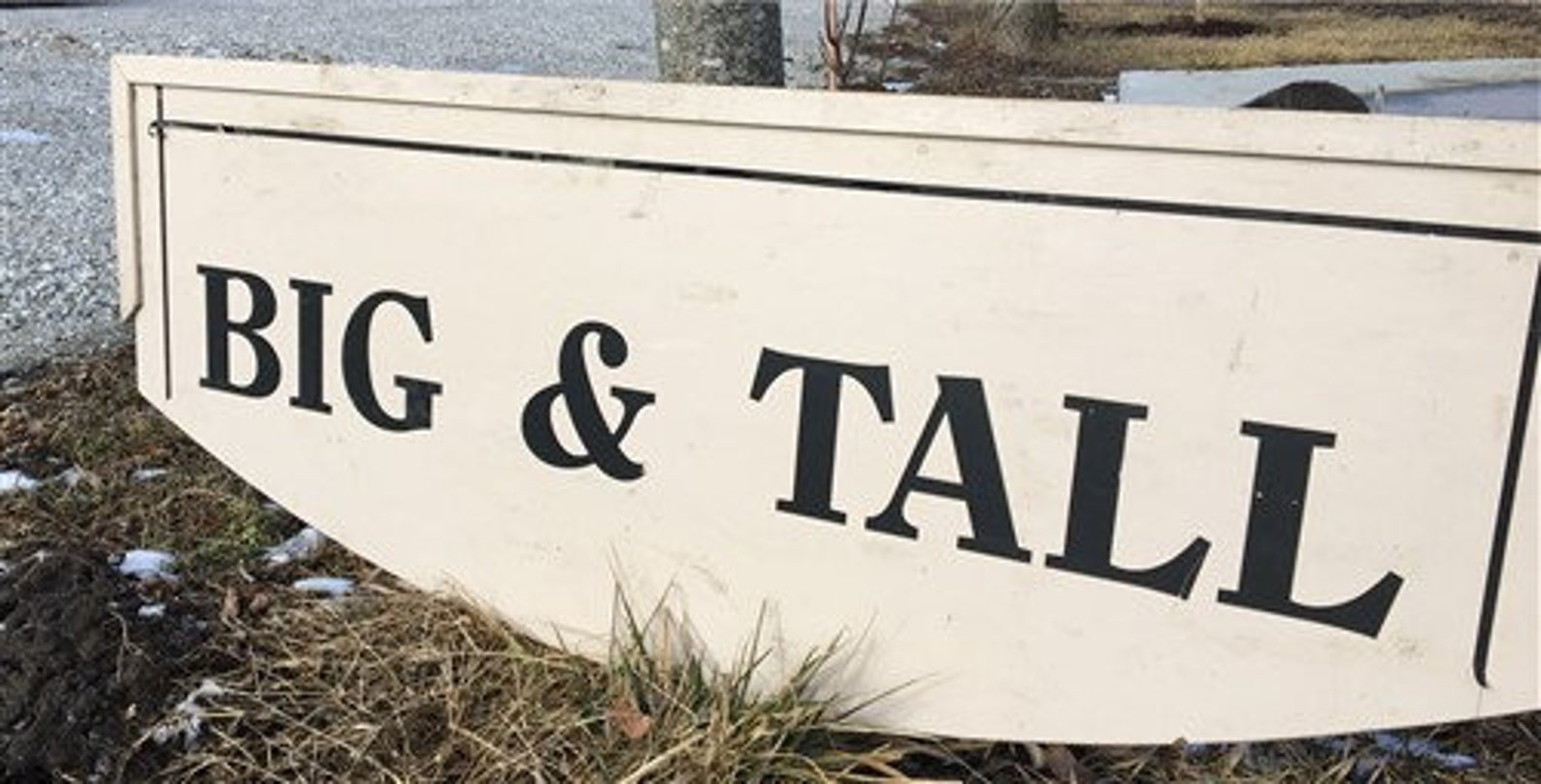 Big & Tall Sign Vintage 2 Sided Hanging Advertising Sign - Etsy Canada
