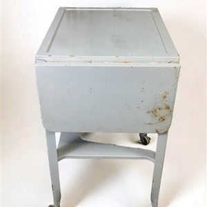 Typewriter Table, Industrial Stand, Metal Office Table, Mid Century ...