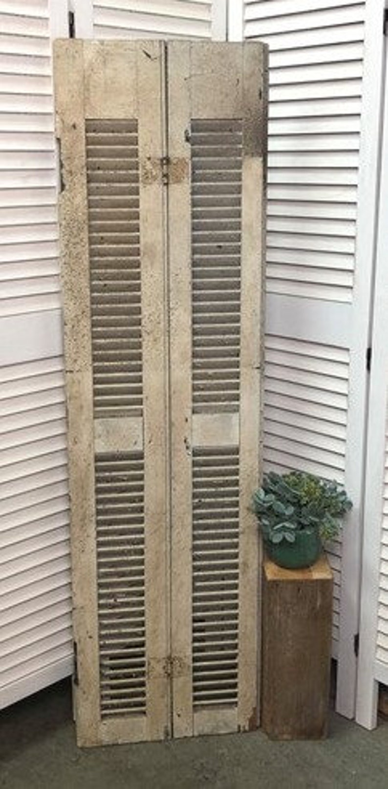 Wood Shutters Lot Victorian Window Louver Plantation Door - Etsy