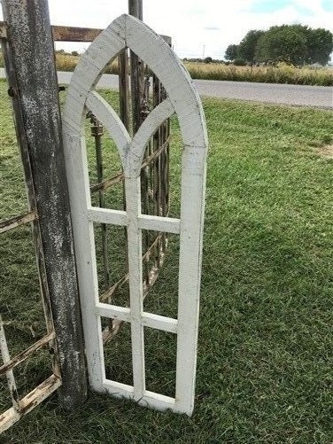 Light American Gothic Style Wood Window Frame Arched - Etsy