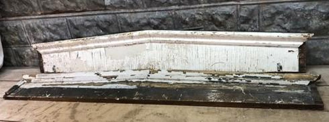 Pair Crown Molding Headers, Trim Door Window Pediment Architectural ...