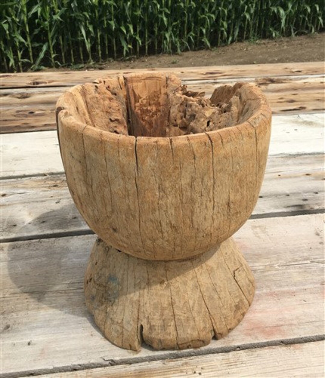 Rustic Wood Planter Wood Stumps Round Wooden Flower Pot - Etsy