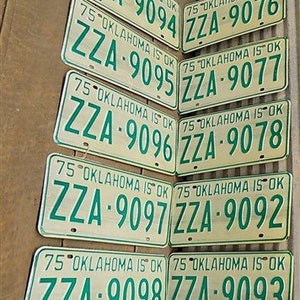 Set 50 License Plates Lot Vintage Automobile Car Truck Tags Some ...