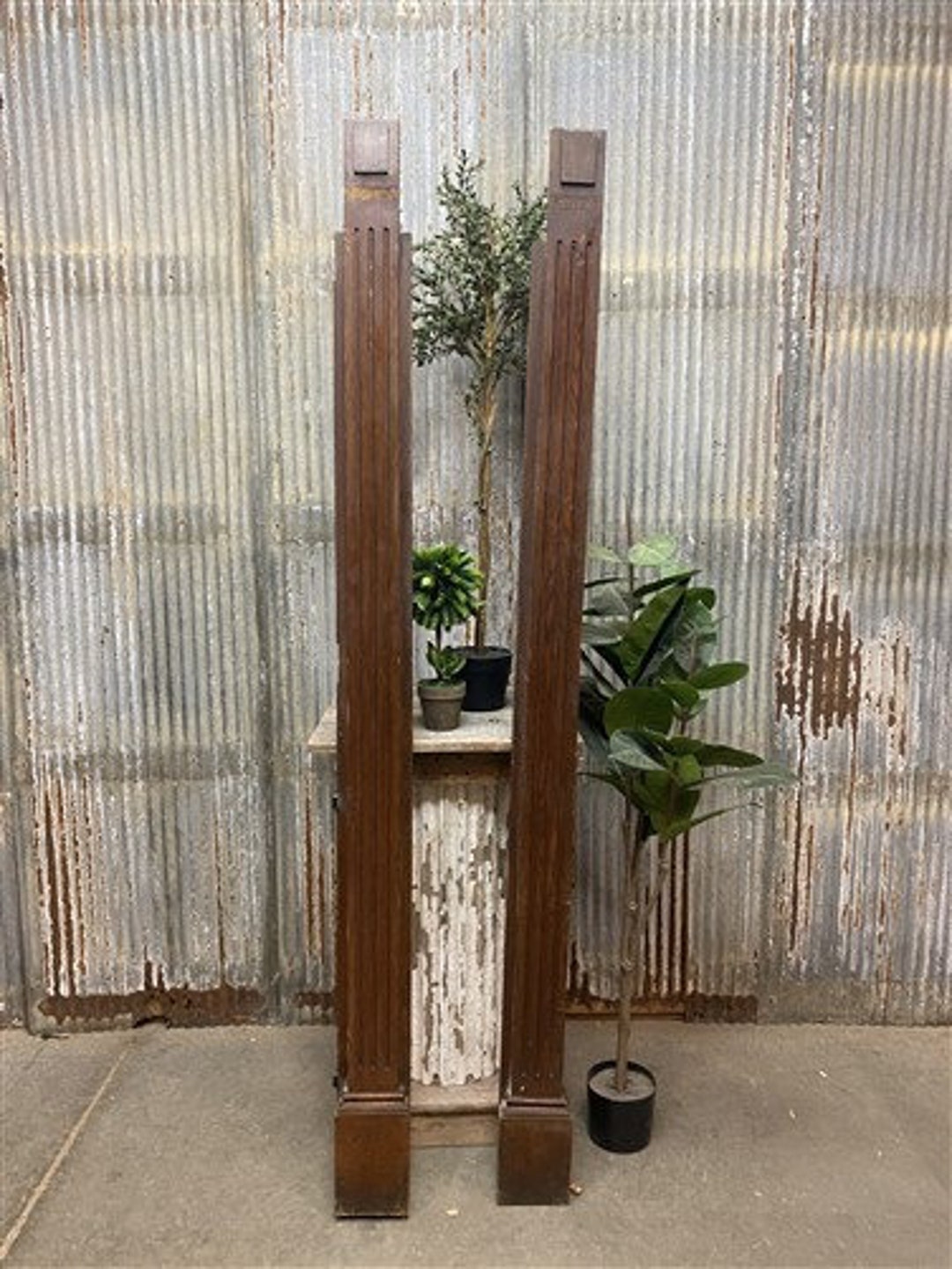 2 Door Jambs, Vertical Frame Casing, Architectural Salvage, Door ...