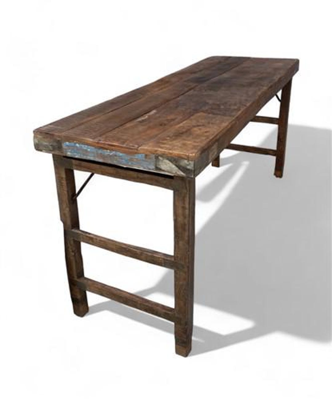 Rustic Folding Table, Vintage Dining Room Table, Kitchen Island, Sofa ...