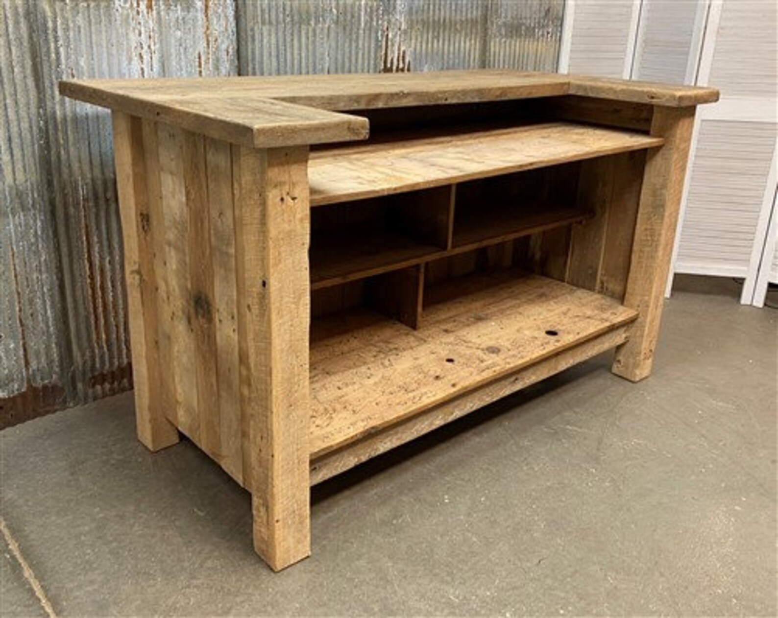 6' Amish Made Front Bar Custom Made to Order Pine Wood - Etsy