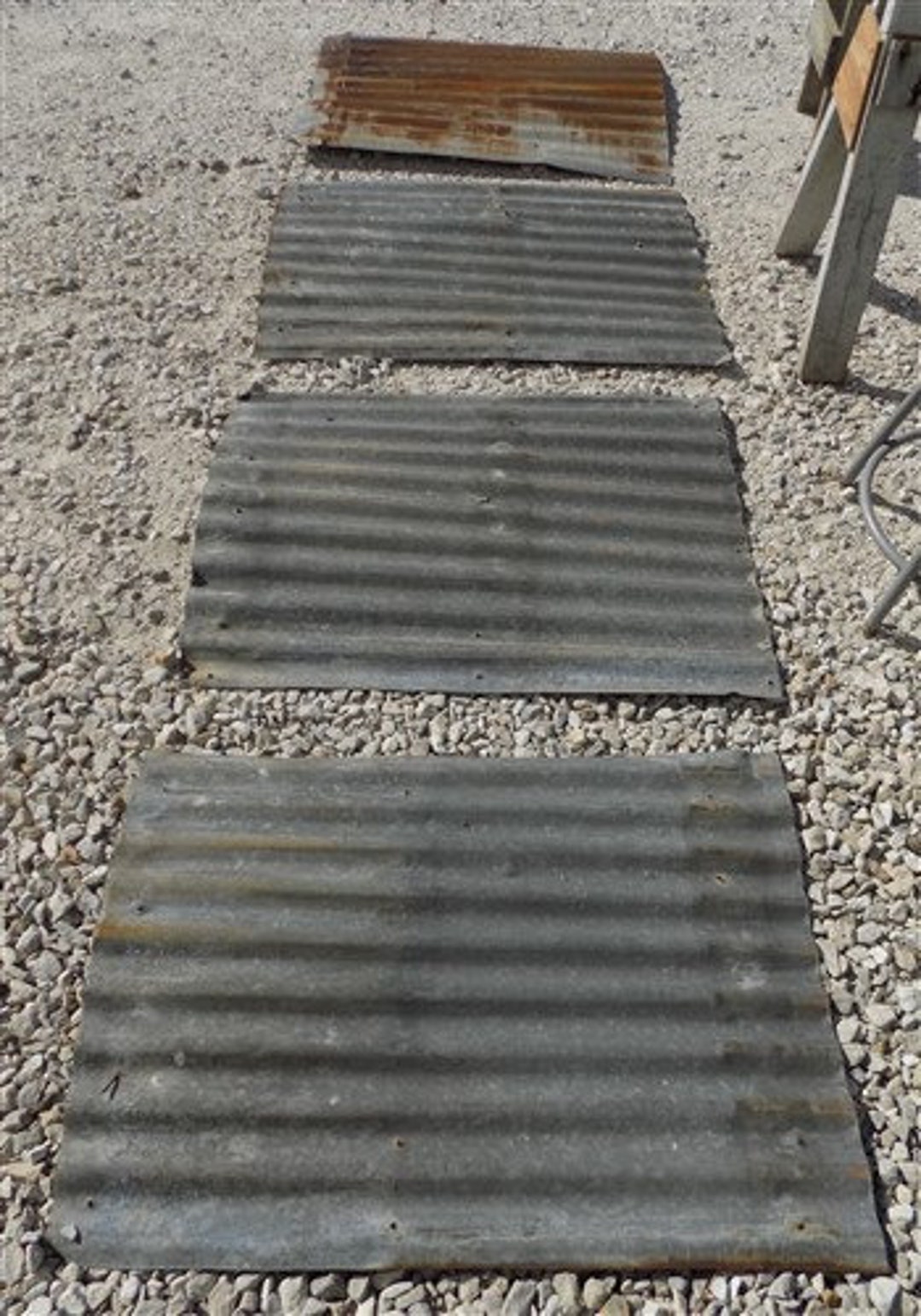 4 Galvanized Tin Sheets, Roof Ceiling Sink Backsplash, Architectural ...