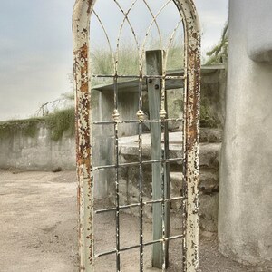 Large Wood Metal Architectural Window Wall Decor, Arched Church Window ...