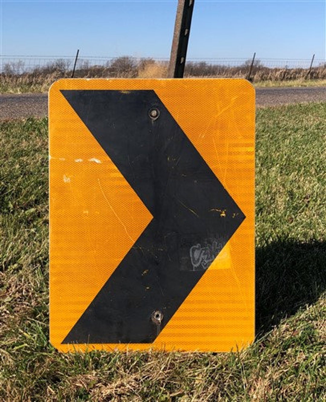 Reflective Arrow Street Sign, 24x18 Vintage Metal Road Sign, Garage Art ...