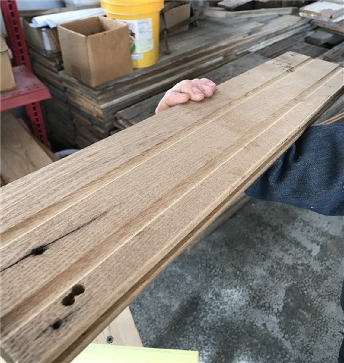 Reclaimed Solid Wood Oak Flooring Skip Planed Barn Wood Floor - Etsy