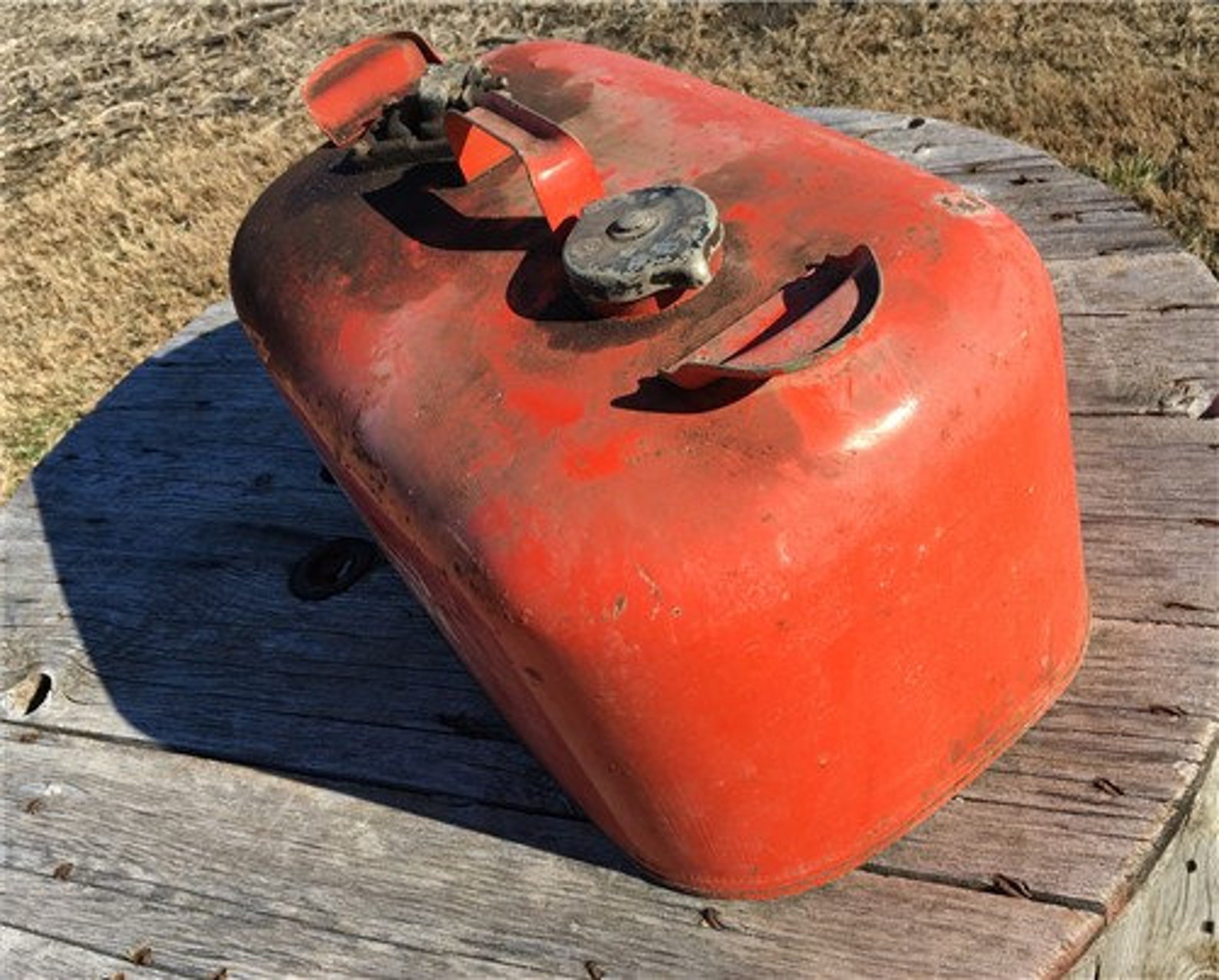 6 Gallon OMC Gasoline Gas Fuel Tank, Vintage Outboard Boat Motor Gas ...