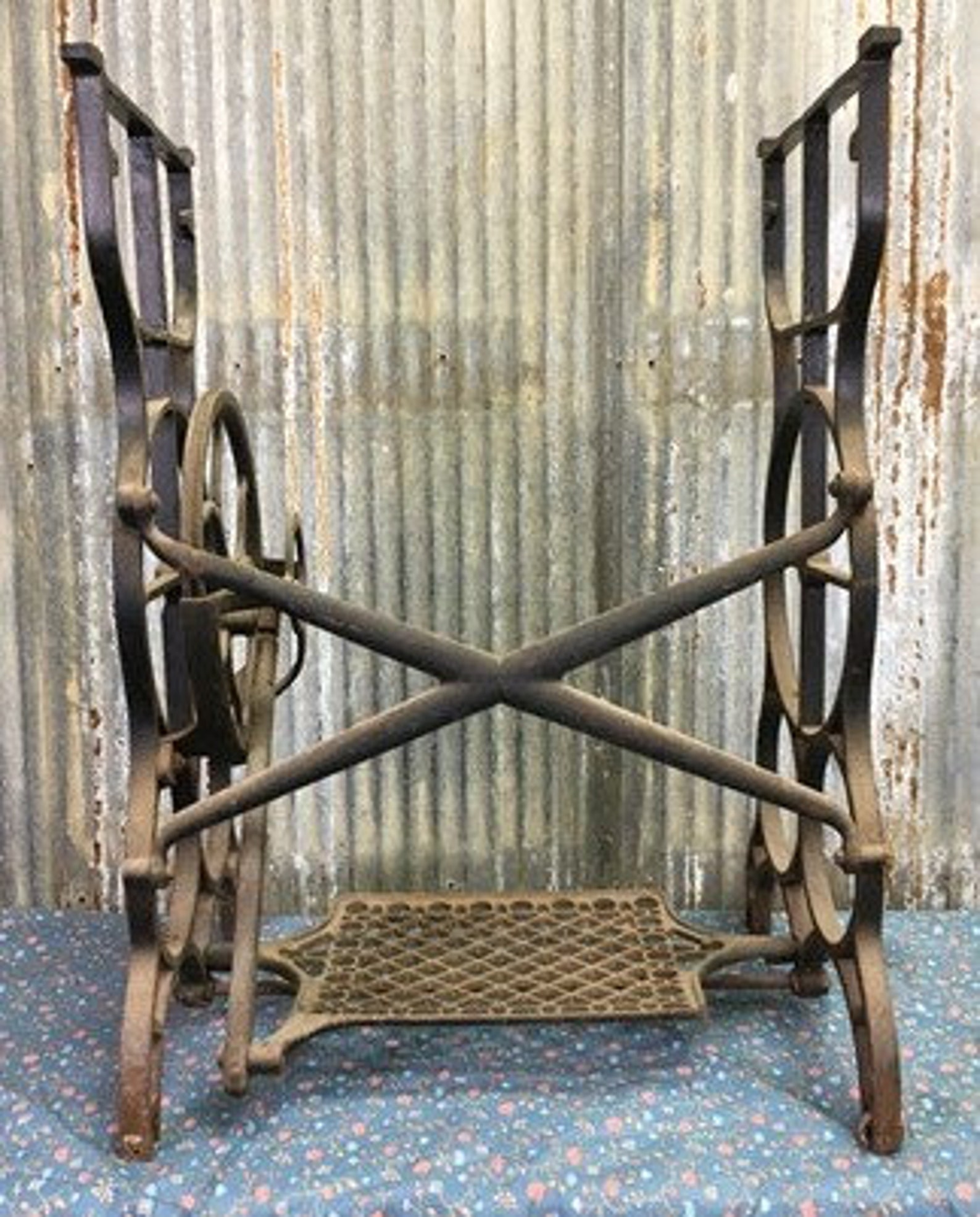 Treadle Sewing Machine Cast Iron Base Industrial Age Singer - Etsy