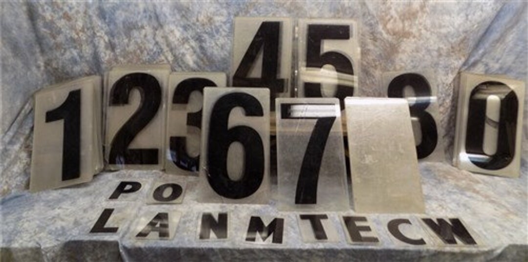 18 X 10.5 Inch Plastic Numbers Readerboard Sign Marquee Neon Arts ...