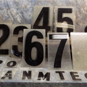 18 X 10.5 Inch Plastic Numbers Readerboard Sign Marquee Neon Arts ...