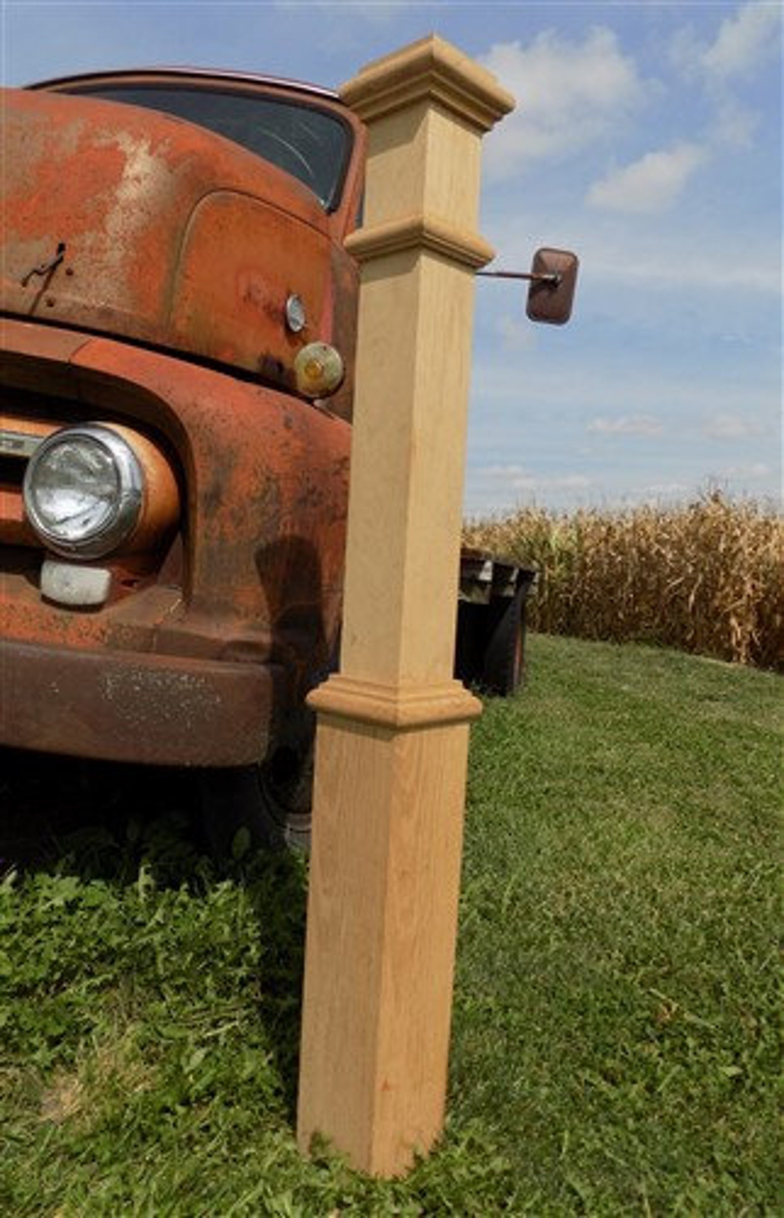 Newel Post Porch Column Wood Architectural Salvage Repurpose Railing ...
