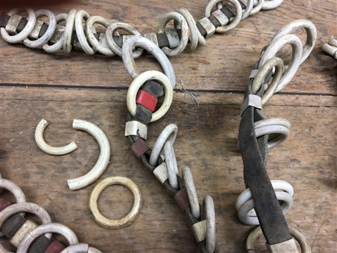 Vintage Horse Harness Line Spreader Celluloid Rings | Etsy