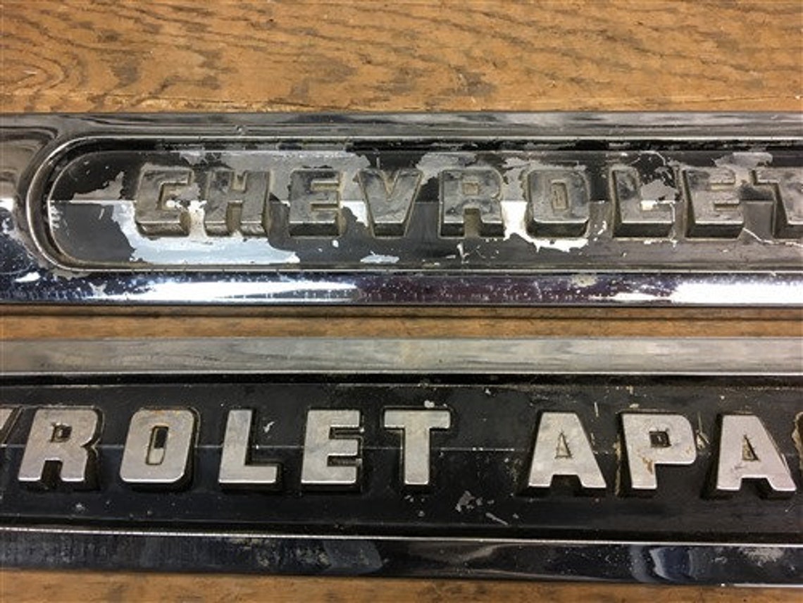 1959 Chevrolet Apache 32 Emblems Vintage Aluminum Advertising | Etsy