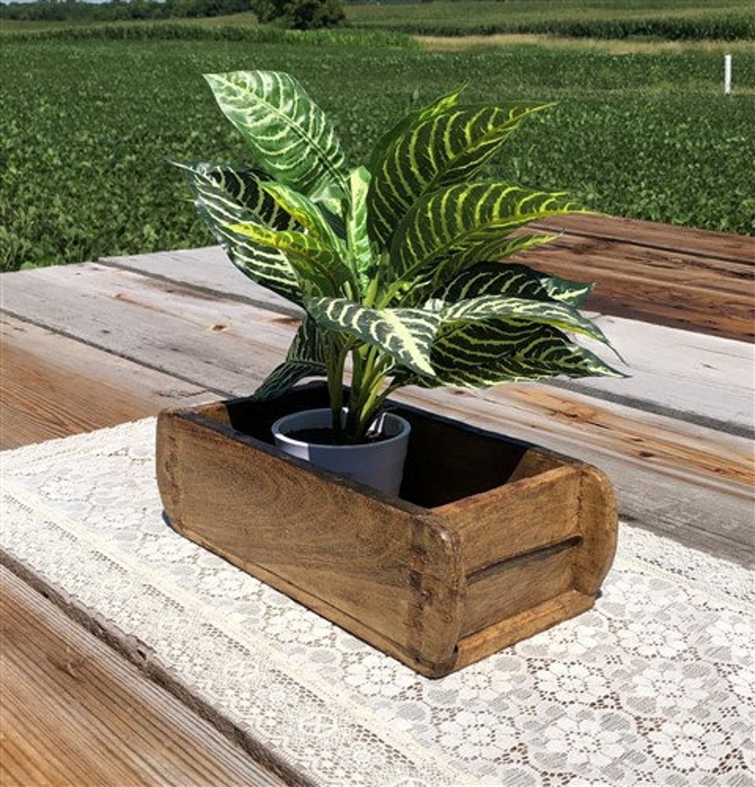 Single Rustic Wood Brick Mold, Farmhouse Brick Mould Box Shelf Storage ...