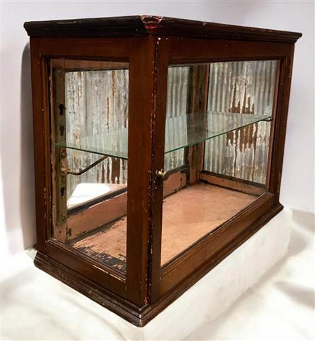 Table Top Showcase, Vintage Display Cabinet Cupboard, Country Store ...