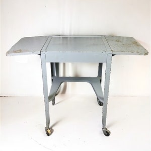 Typewriter Table, Industrial Stand, Metal Office Table, Mid Century ...