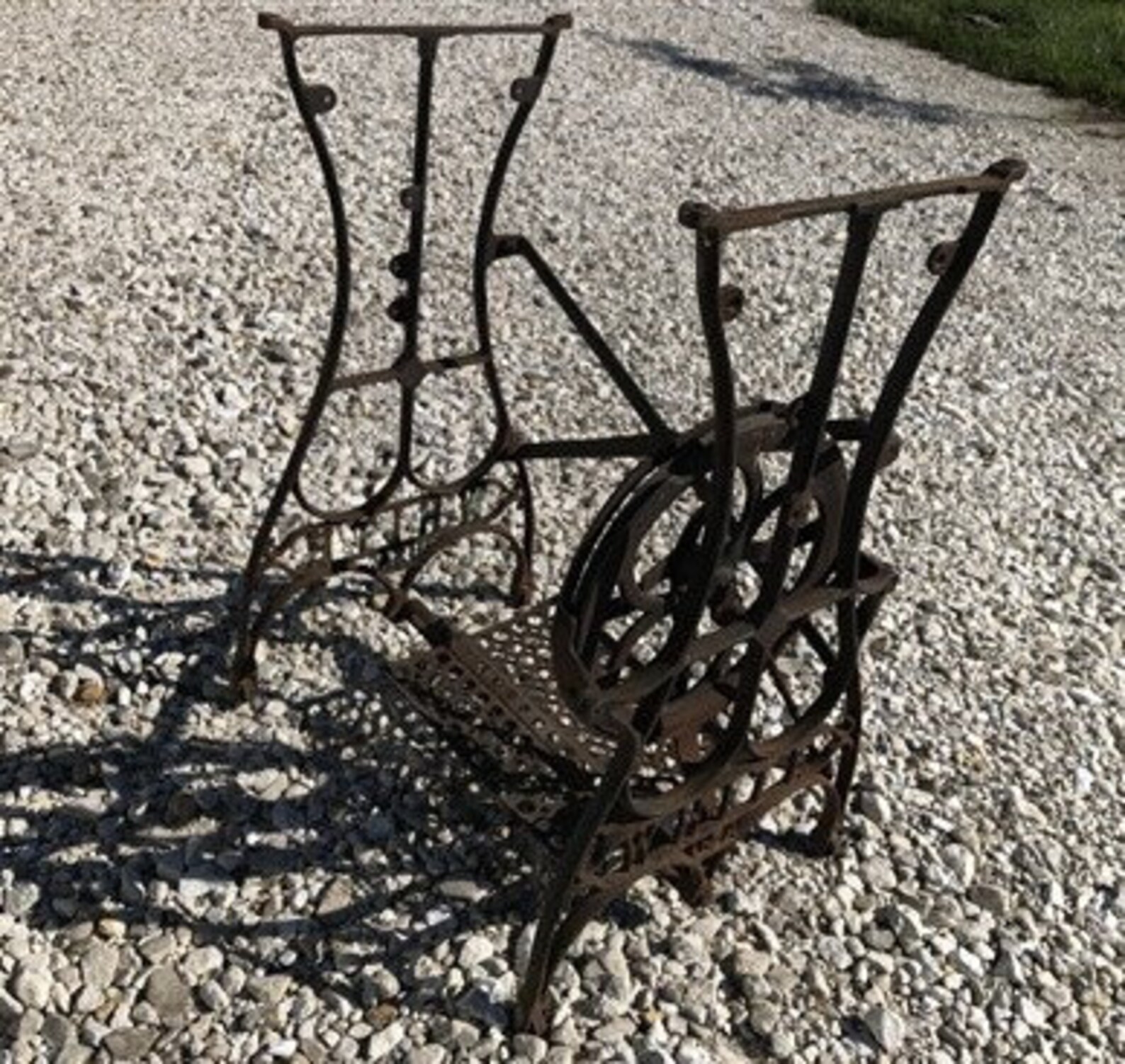 Treadle Sewing Machine, Cast Iron Base, Industrial Age Singer Steampunk ...