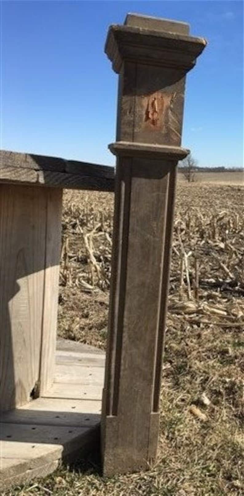 Newel Post Porch Column Wood Architectural Salvage Repurpose | Etsy