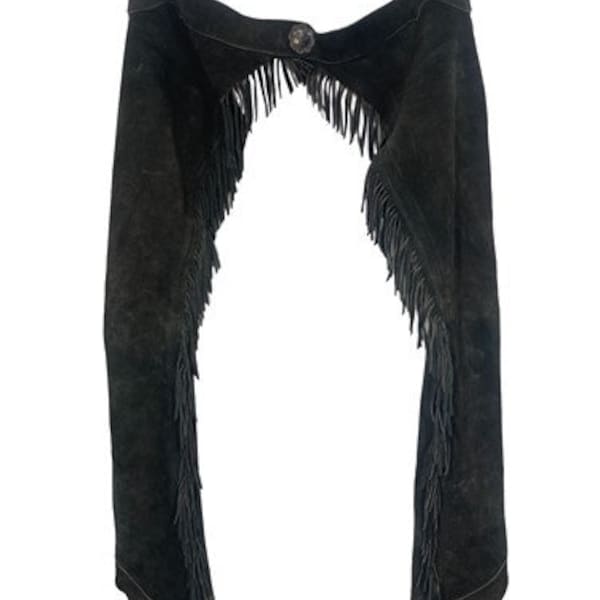 Womens Chaps Black Western - Etsy