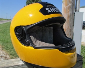 Yellow Motorcycle Helmet - Etsy
