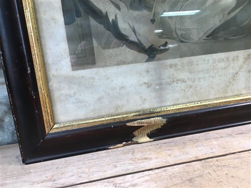 Vintage Victorian Gold Leaf Wood Frame Rectangular Frame | Etsy