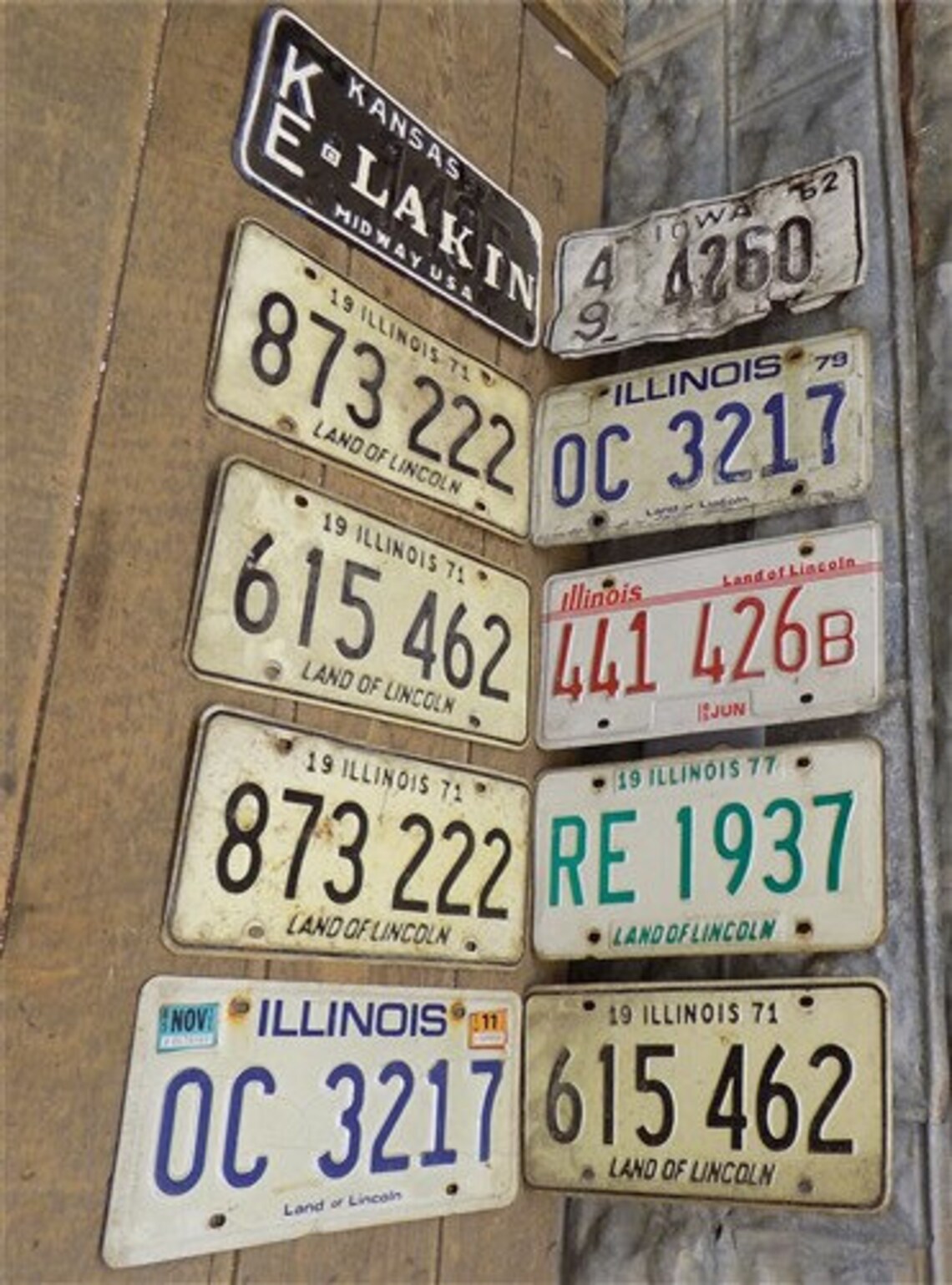 Set of 50 License Plates Lot Vintage Automobile Car Truck Tags | Etsy