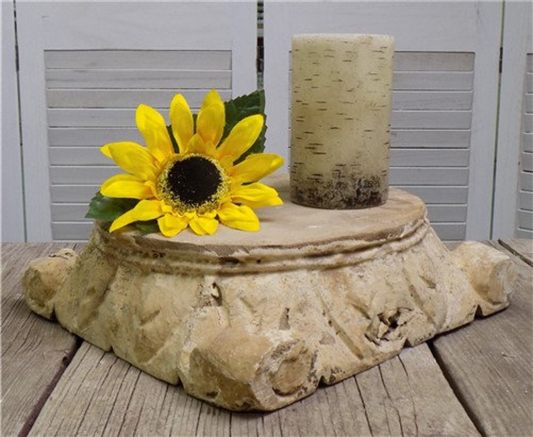 Wooden Architectural Column Base, Ionic Column Plinth, Wood Riser Base ...