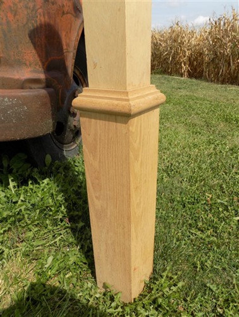 Newel Post Porch Column Wood Architectural Salvage Repurpose Railing ...