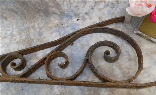 Cast Iron Bracket Sign Holder Hanger Architectural Salvage Gas | Etsy